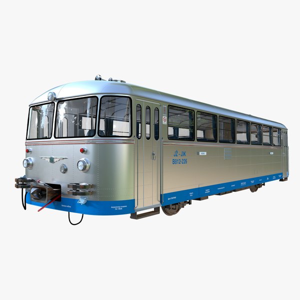 modelo 3d Sinobus JZ serie 812 Railbus yugoslavo - TurboSquid 2220052