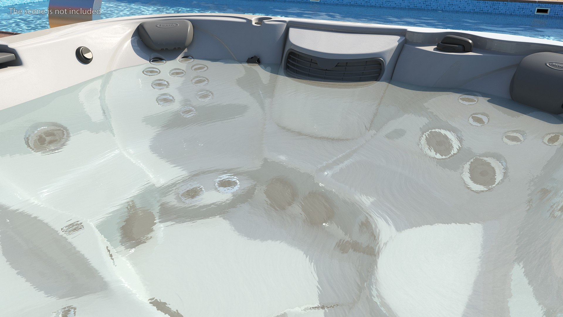 Jacuzzi J 335 Hot Tub Grey with Water 3D model - TurboSquid 1728130