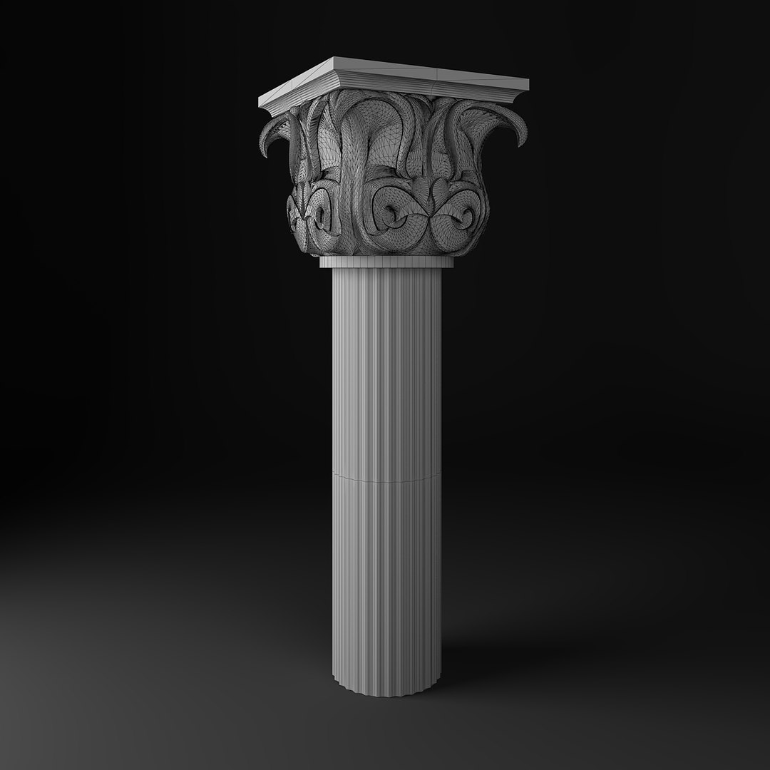 3D Classic Column - TurboSquid 1277833