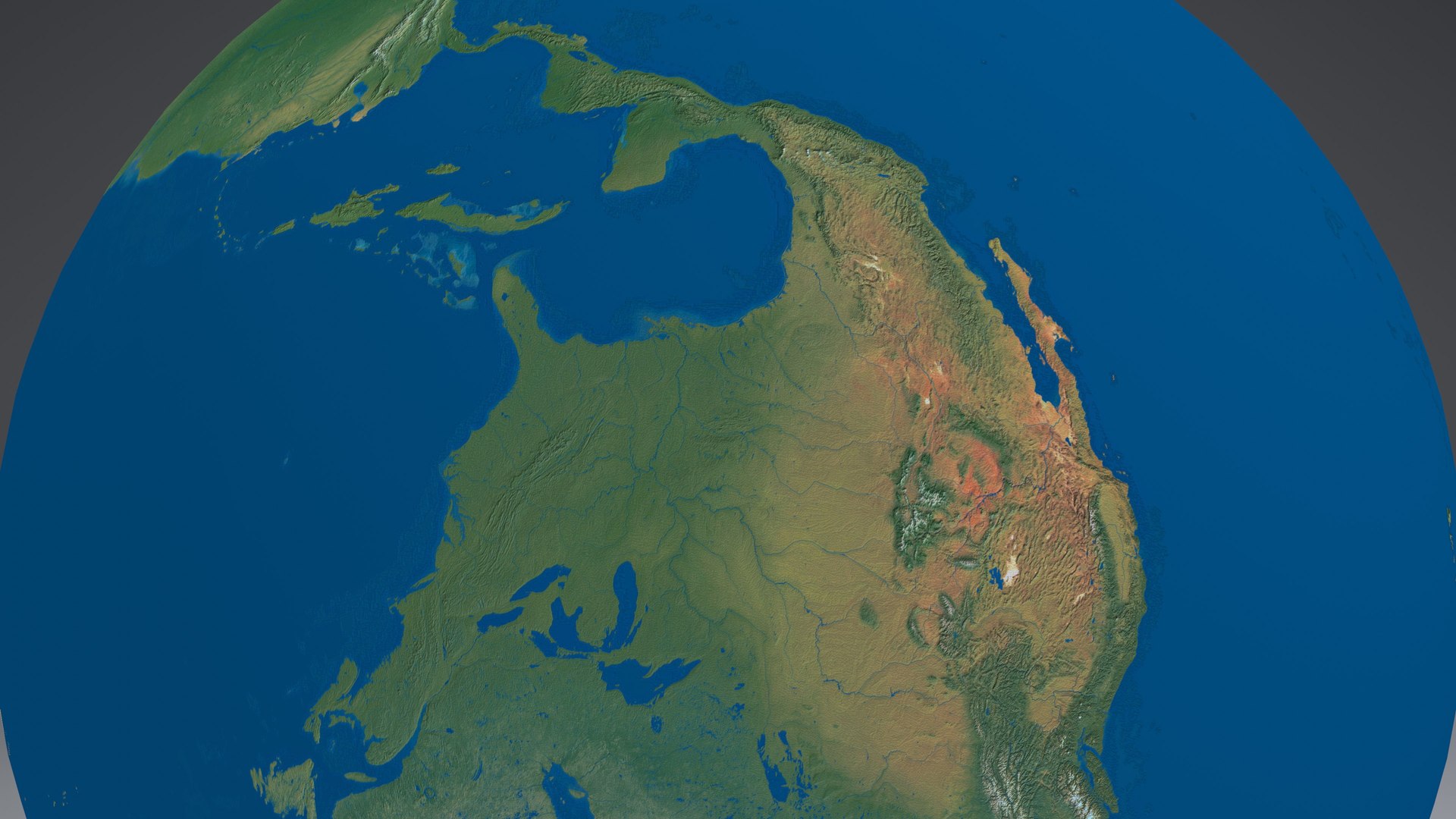 3d 16k Earth Globe Model