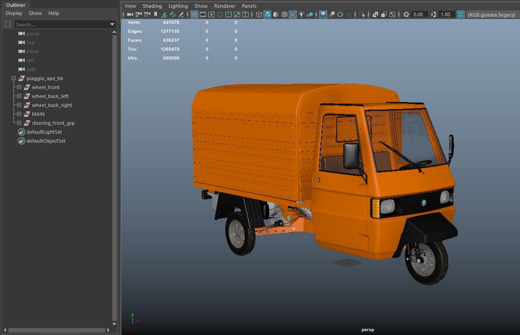 3D Piaggio Ape TM - TurboSquid 1918744