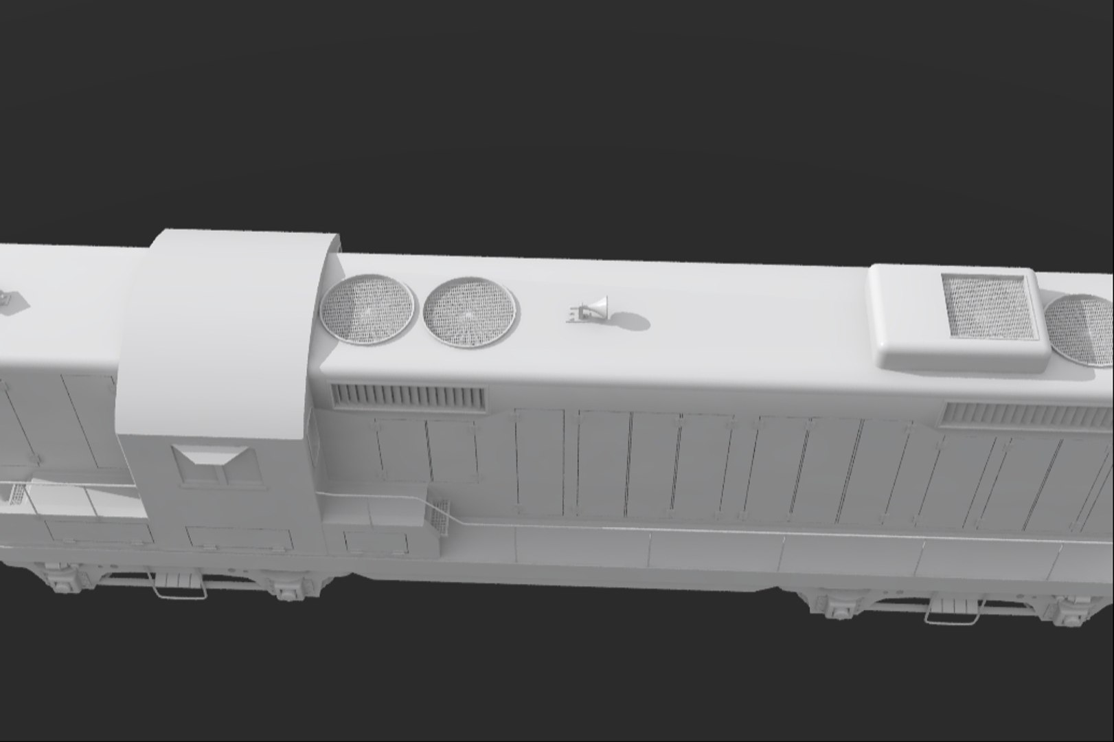 Train Gp9 Locomotive 3d Model