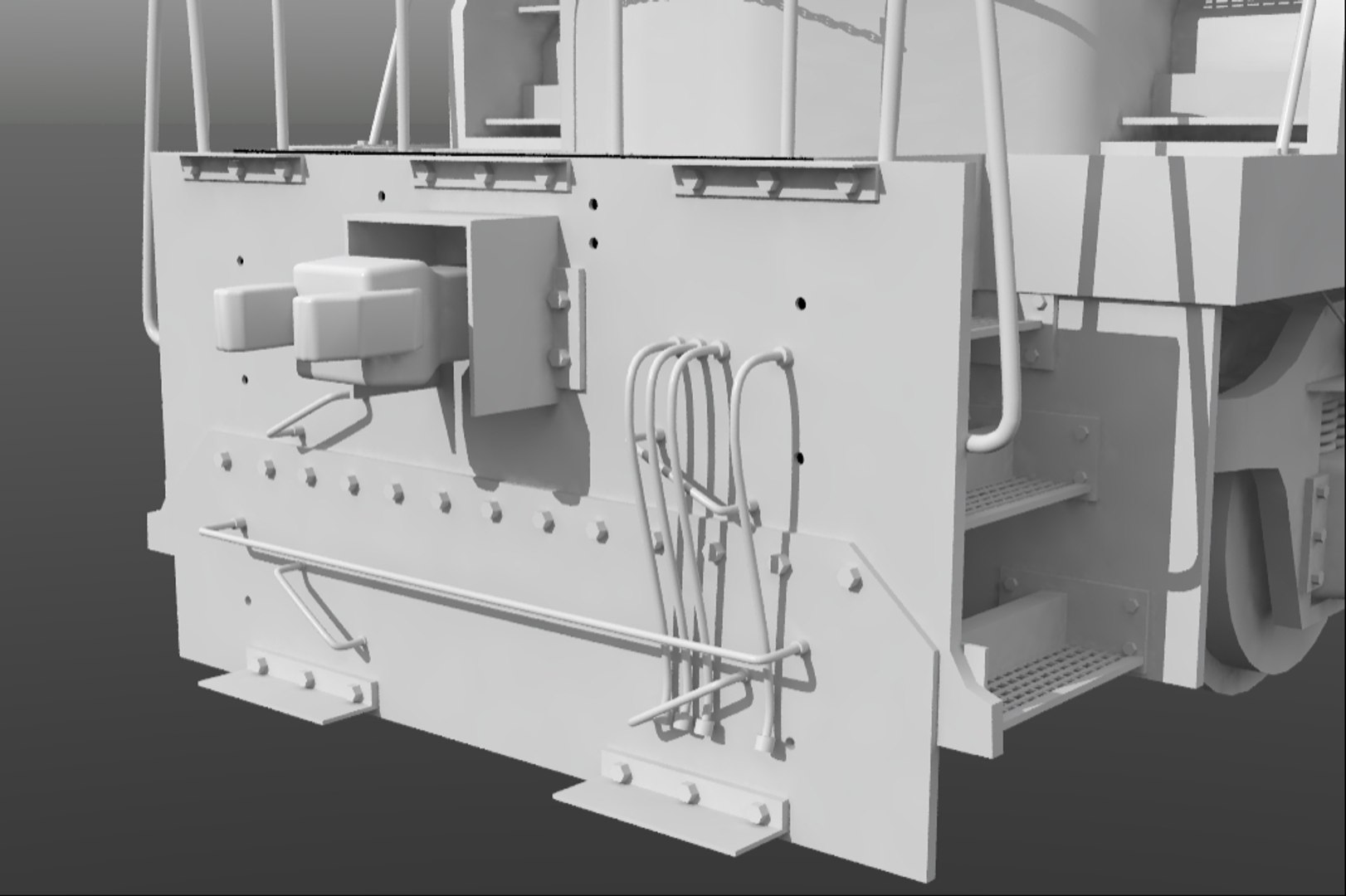 Train Gp9 Locomotive 3d Model