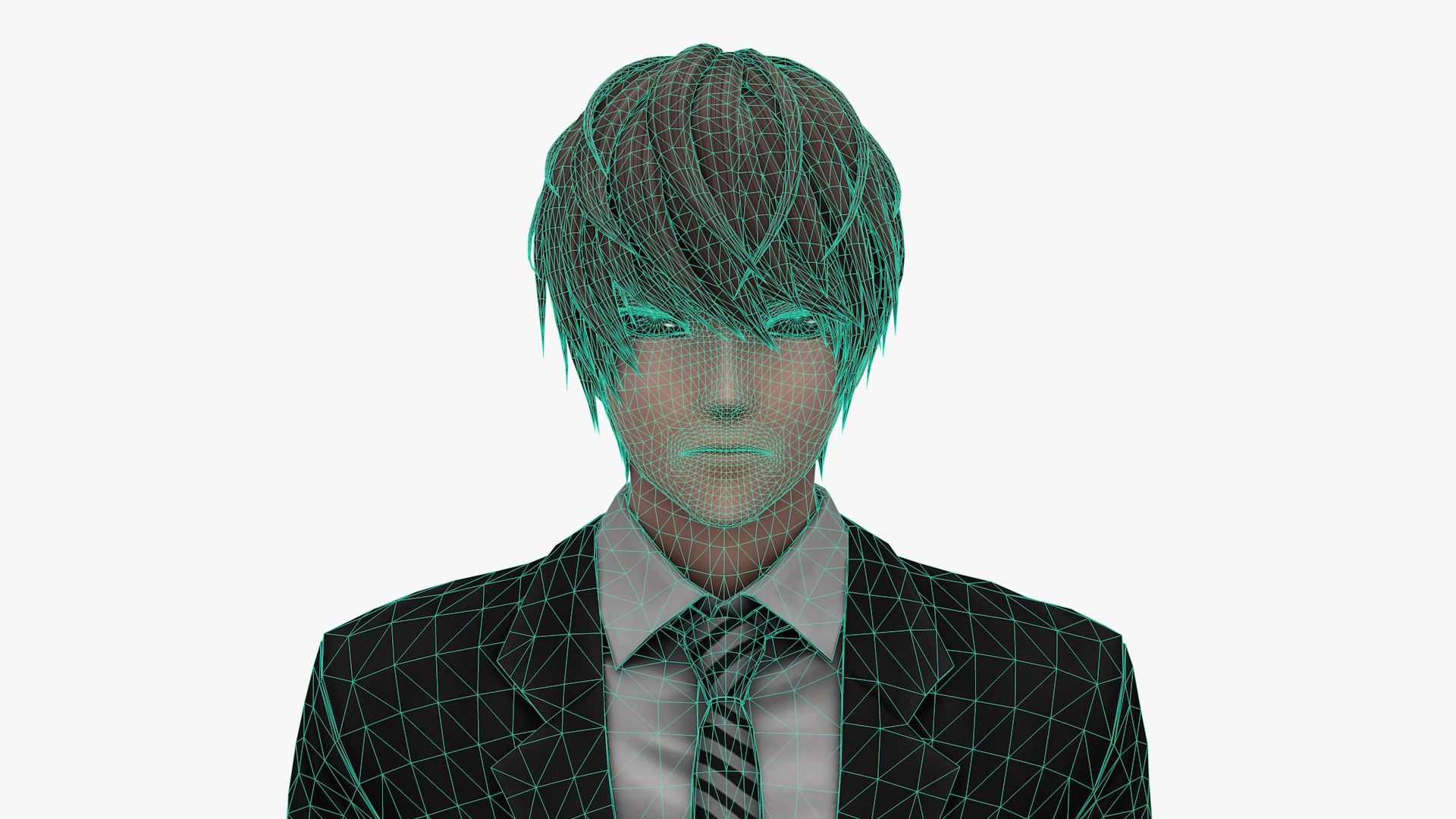 Anime Man V2 3D Model - TurboSquid 1895277
