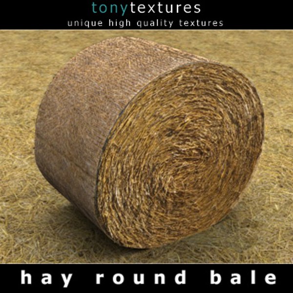 3d hay bale