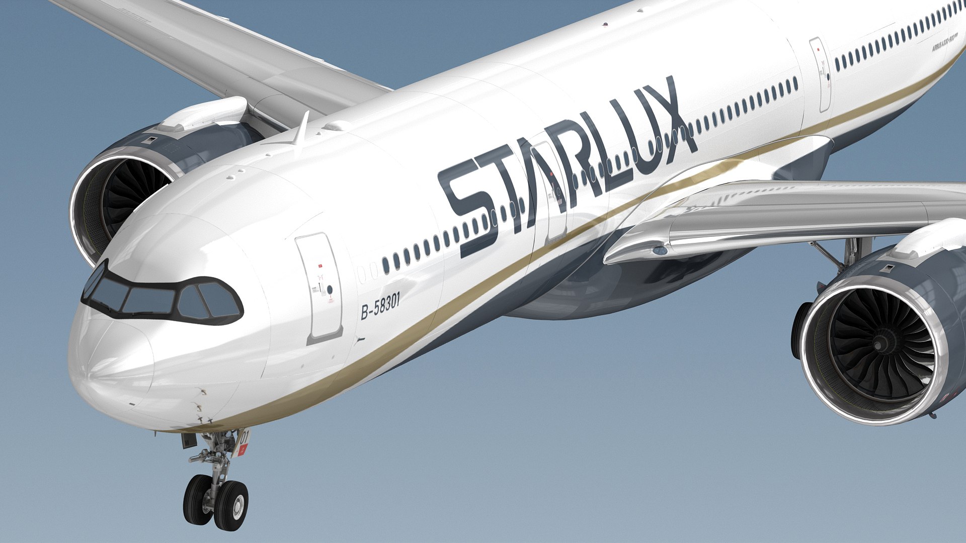 Airbus A330neo Starlux Airlines 3D Model - TurboSquid 1963088