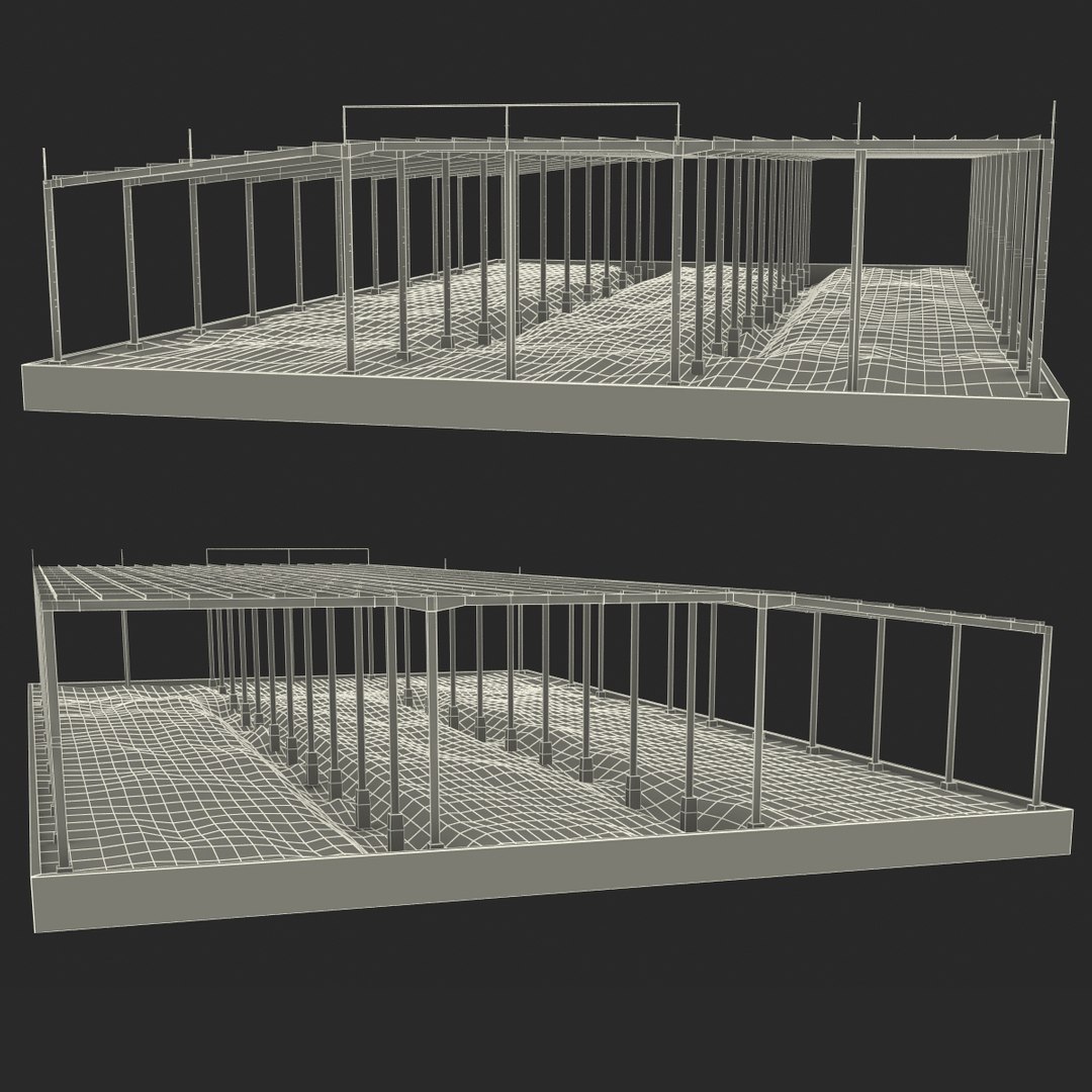 3d Building Steel Frame