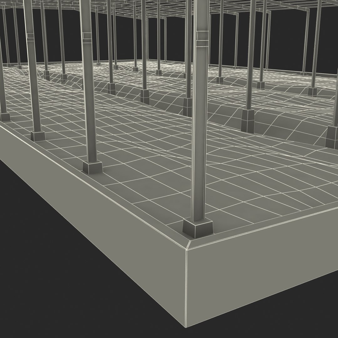 3d Building Steel Frame