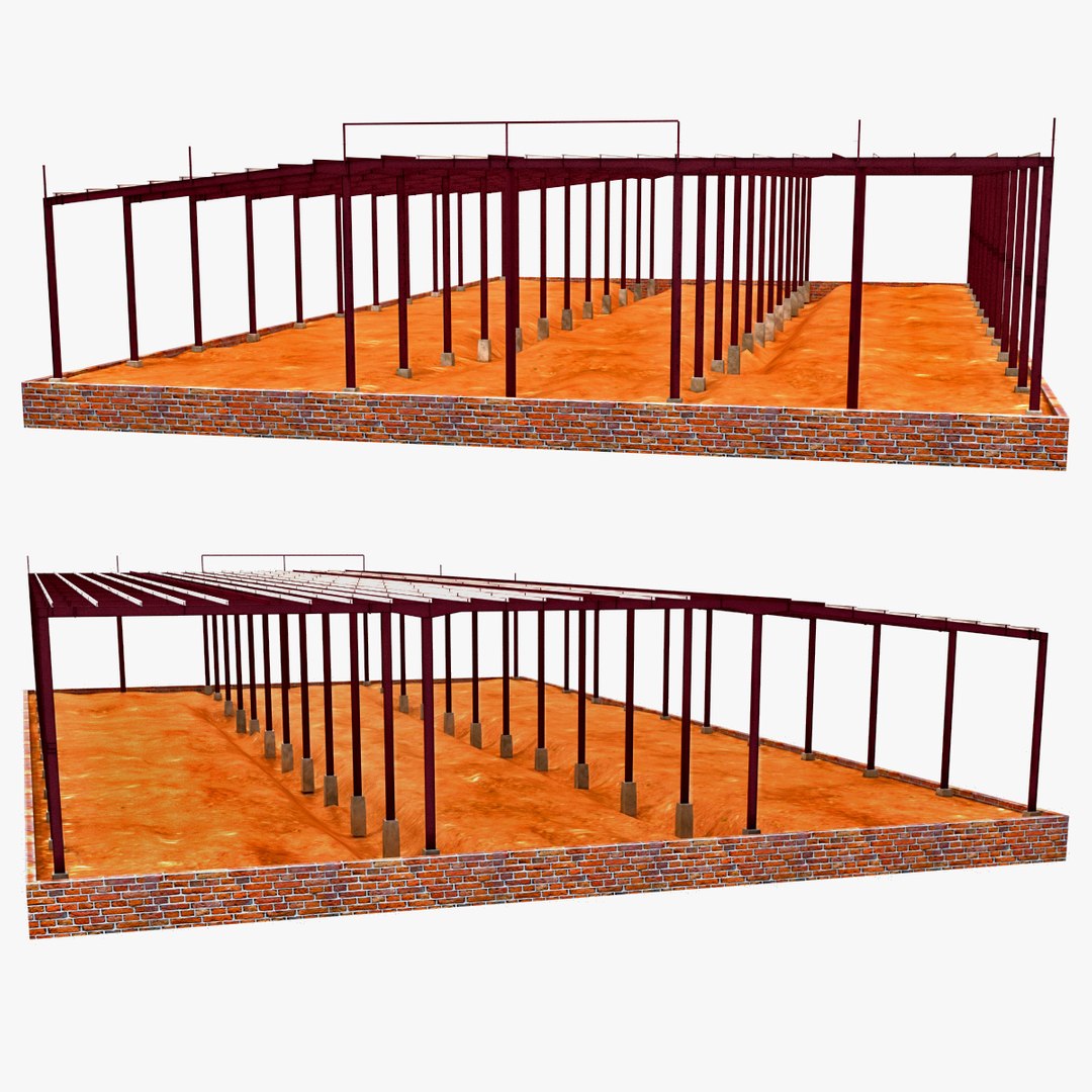 3d Building Steel Frame