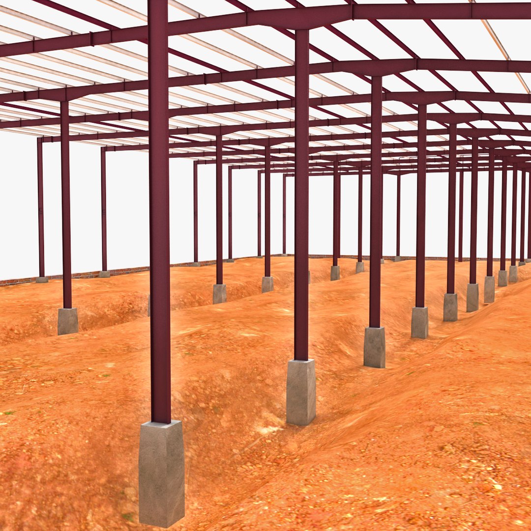 3d Building Steel Frame
