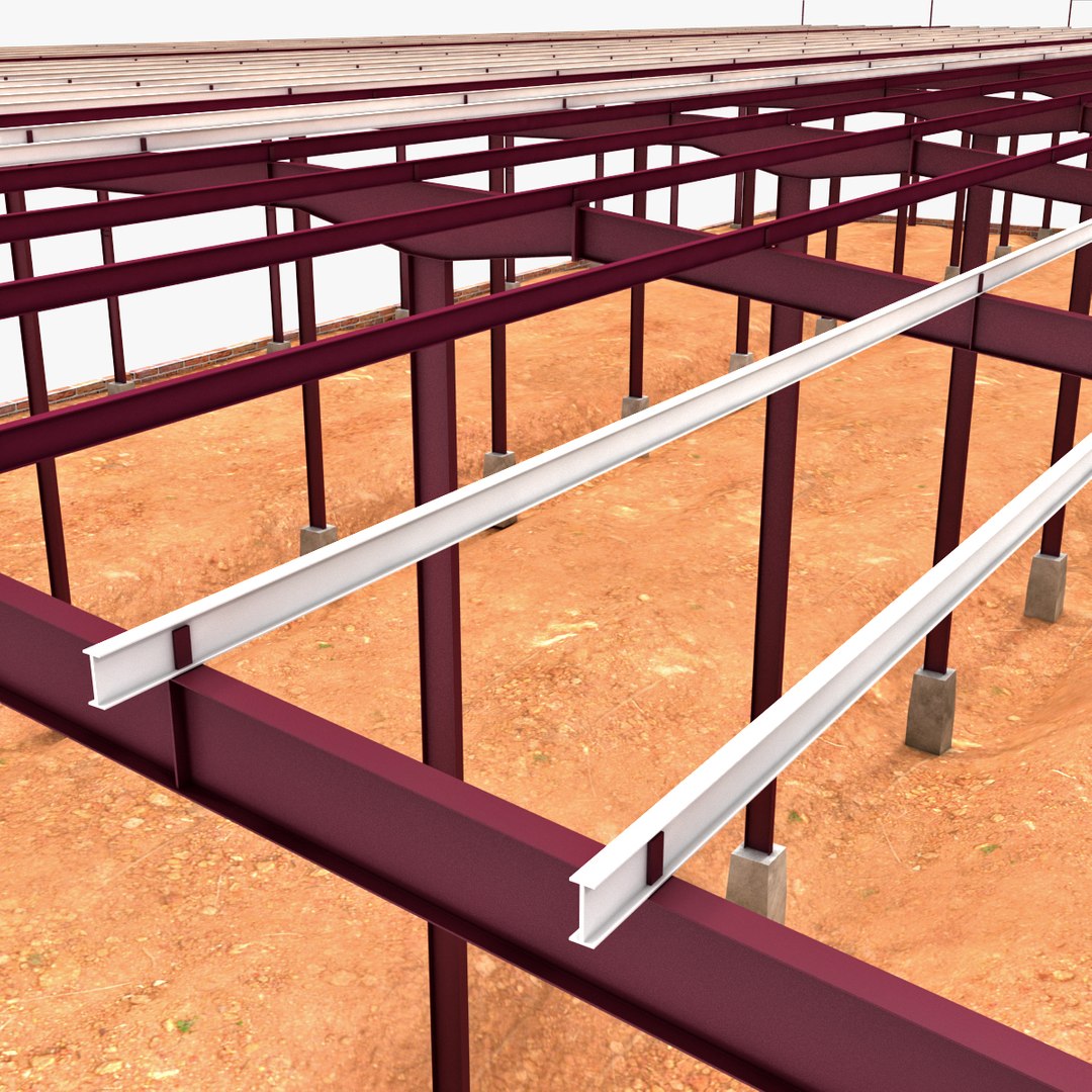 3d Building Steel Frame