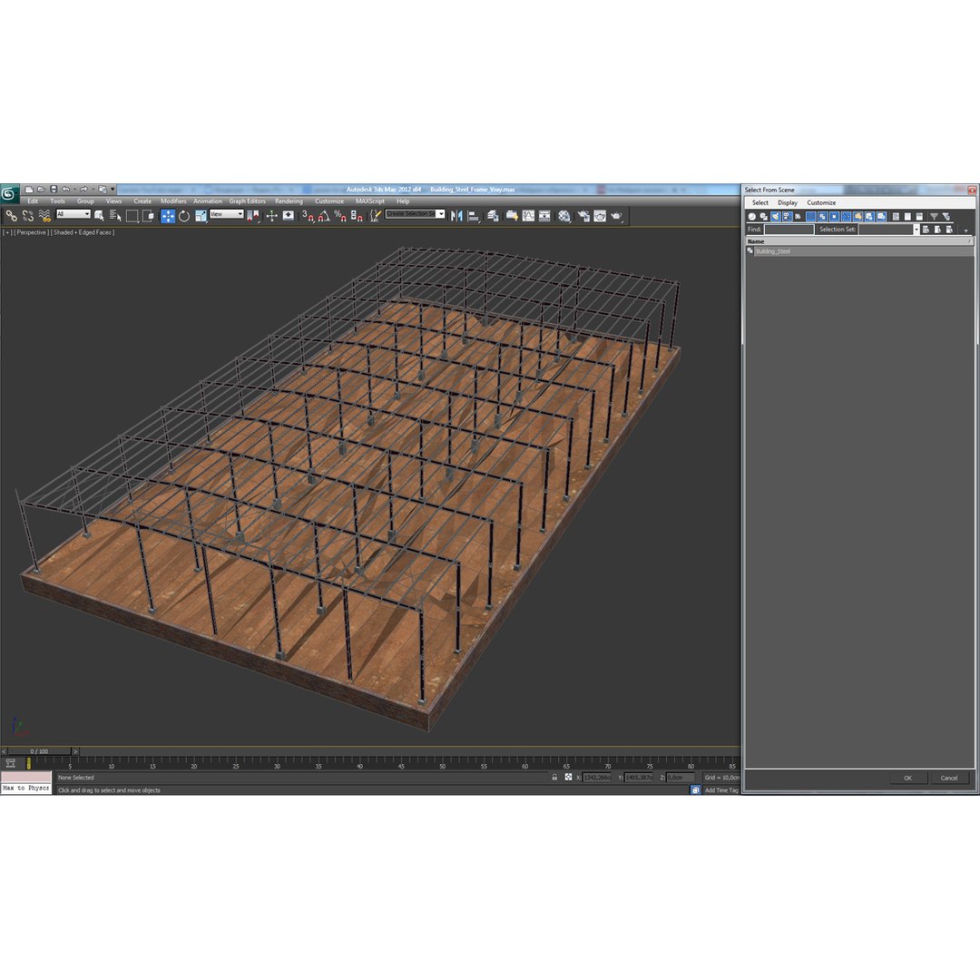 3d Building Steel Frame