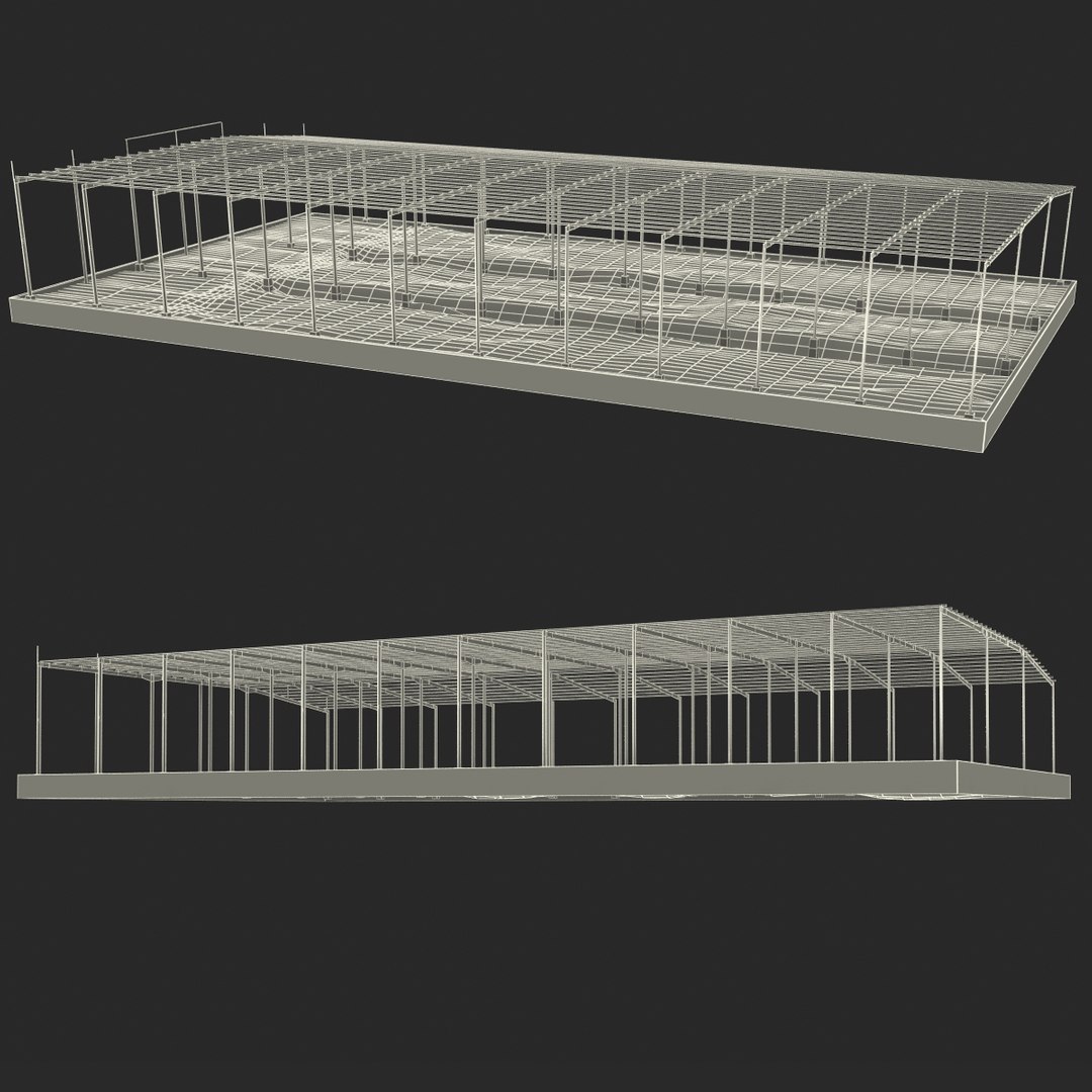 3d Building Steel Frame