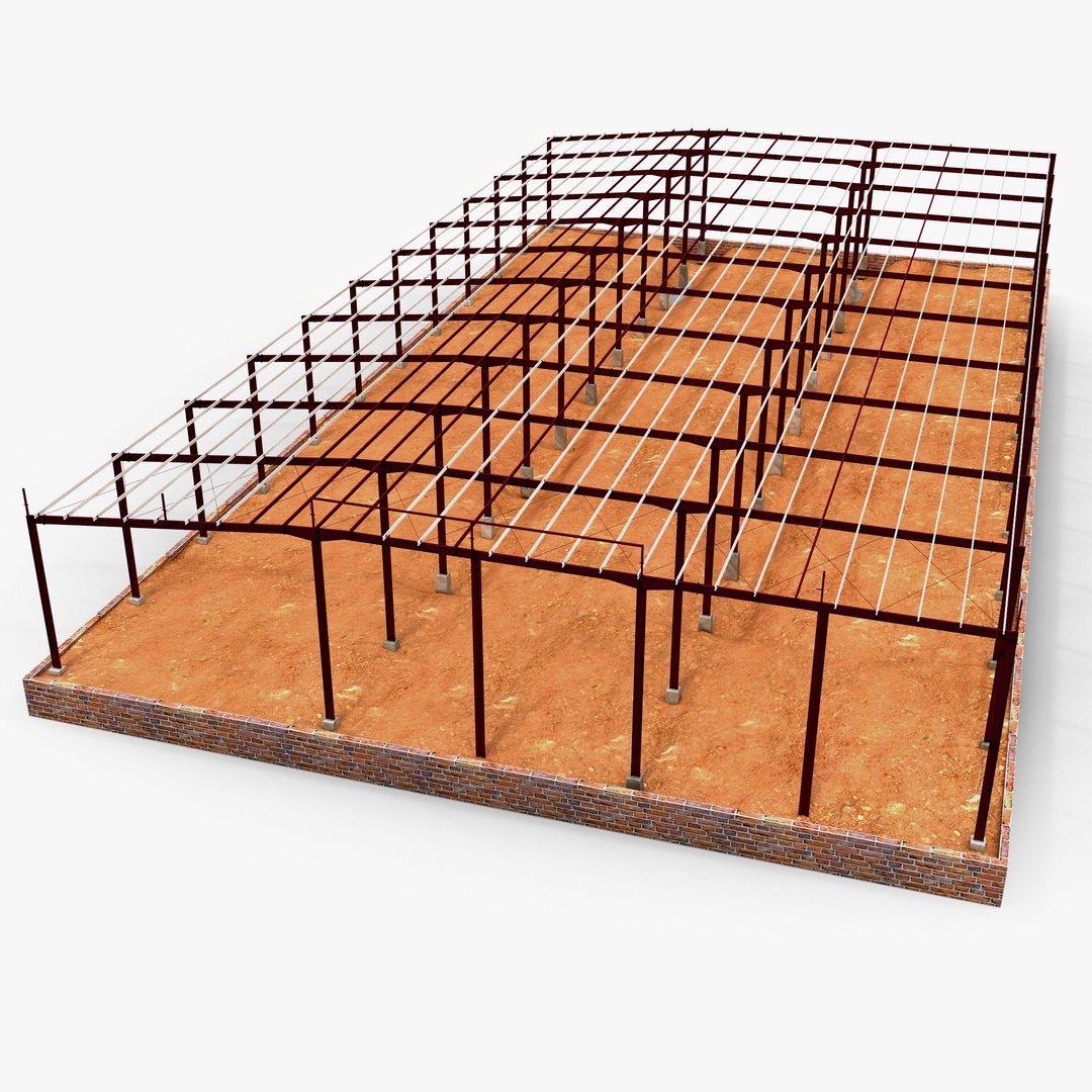 3d Building Steel Frame