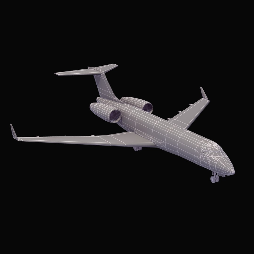 bombardier global 5000 jet 3d model