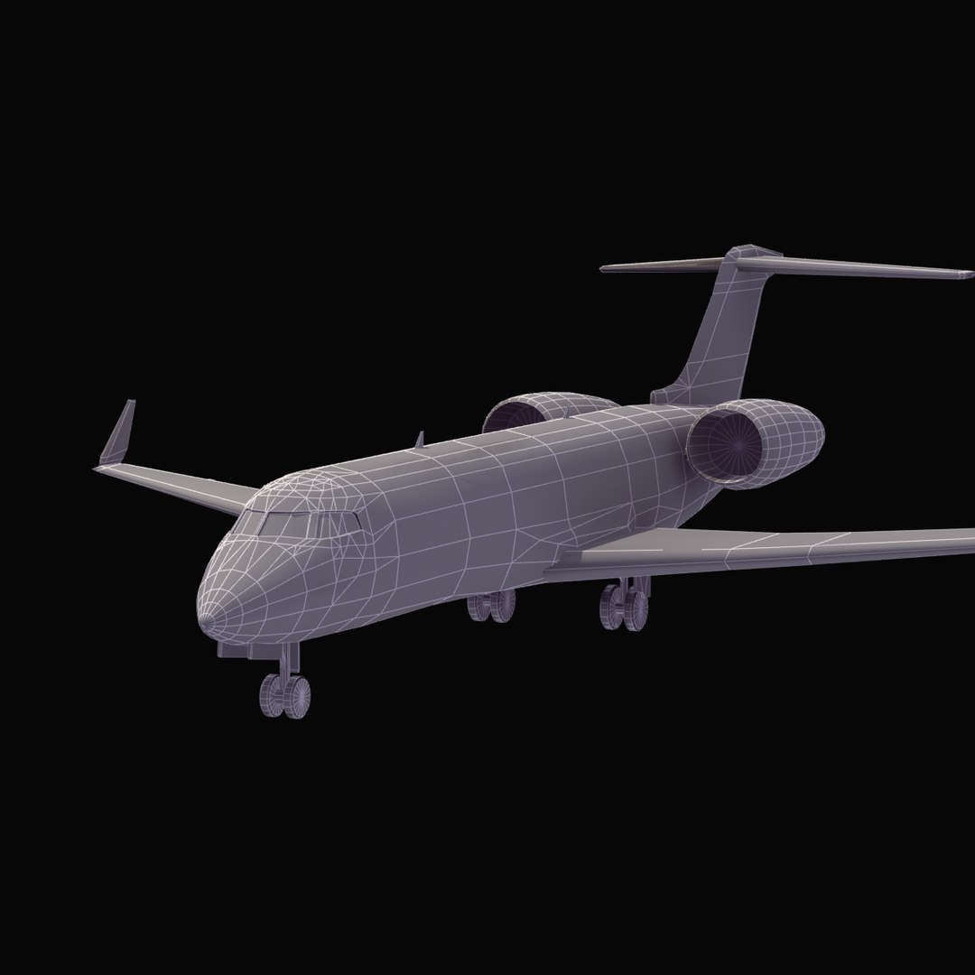 bombardier global 5000 jet 3d model