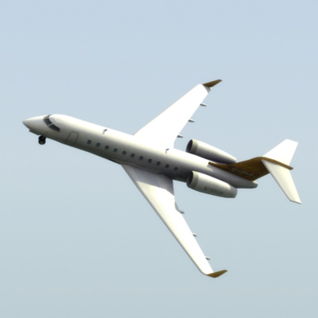 bombardier global 5000 jet 3d model