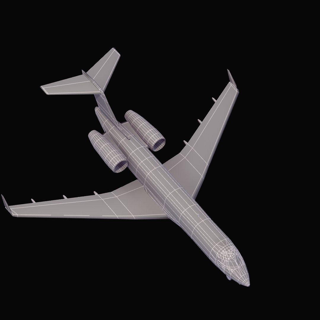 bombardier global 5000 jet 3d model