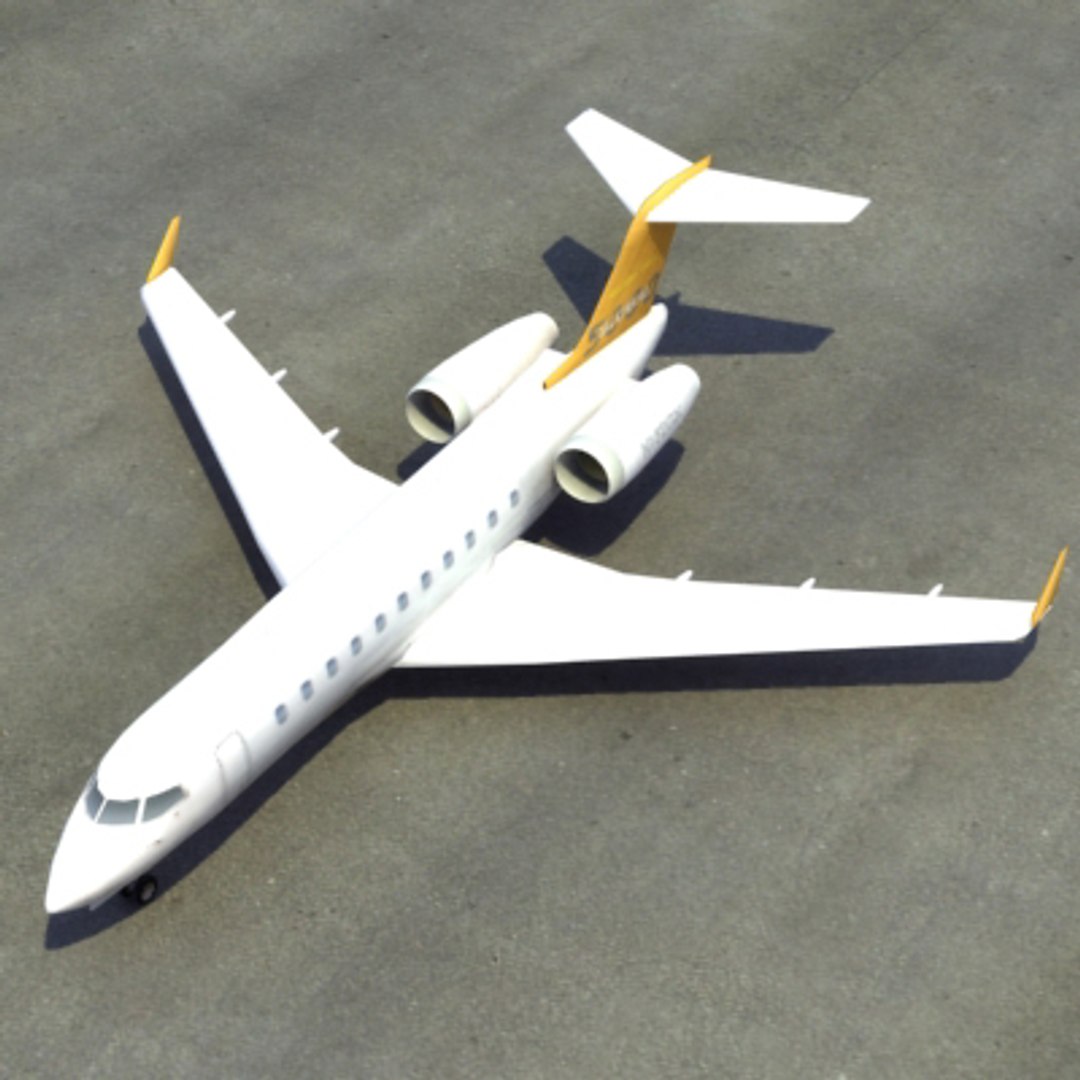 bombardier global 5000 jet 3d model