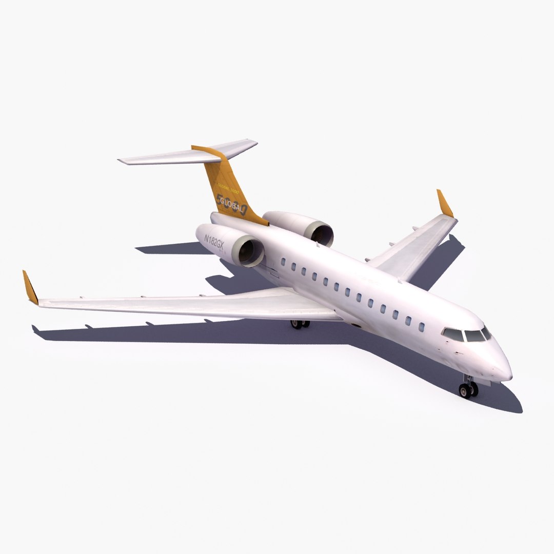 bombardier global 5000 jet 3d model