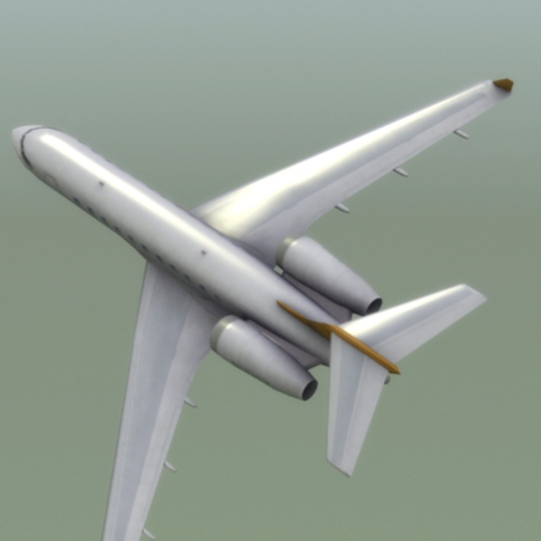 bombardier global 5000 jet 3d model