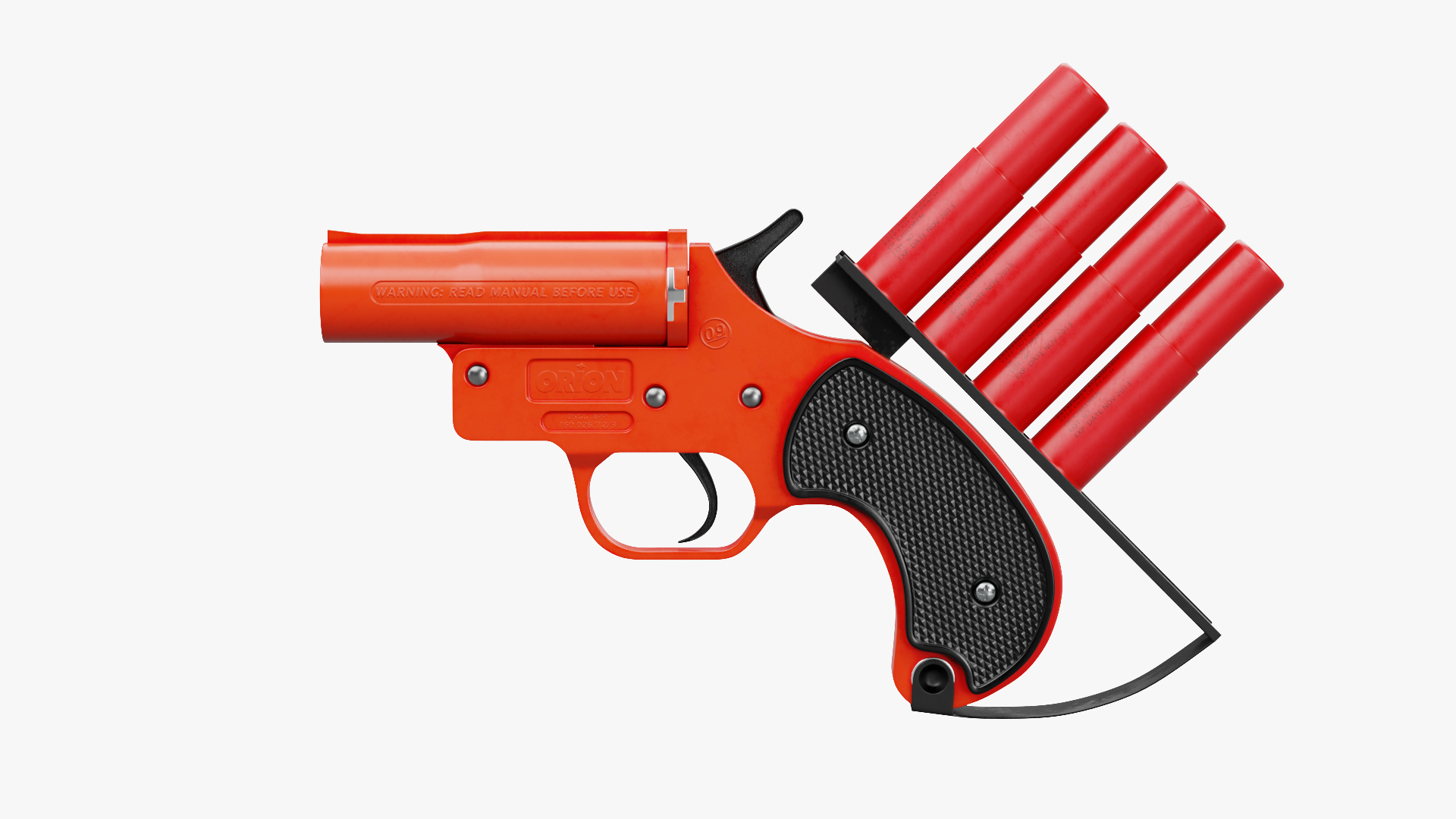 Flare Gun With Launcher Model - TurboSquid 2376910