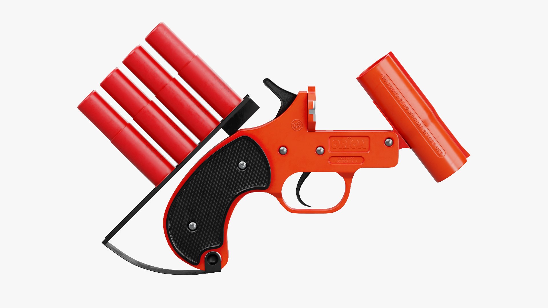 Flare Gun With Launcher Model - TurboSquid 2376910