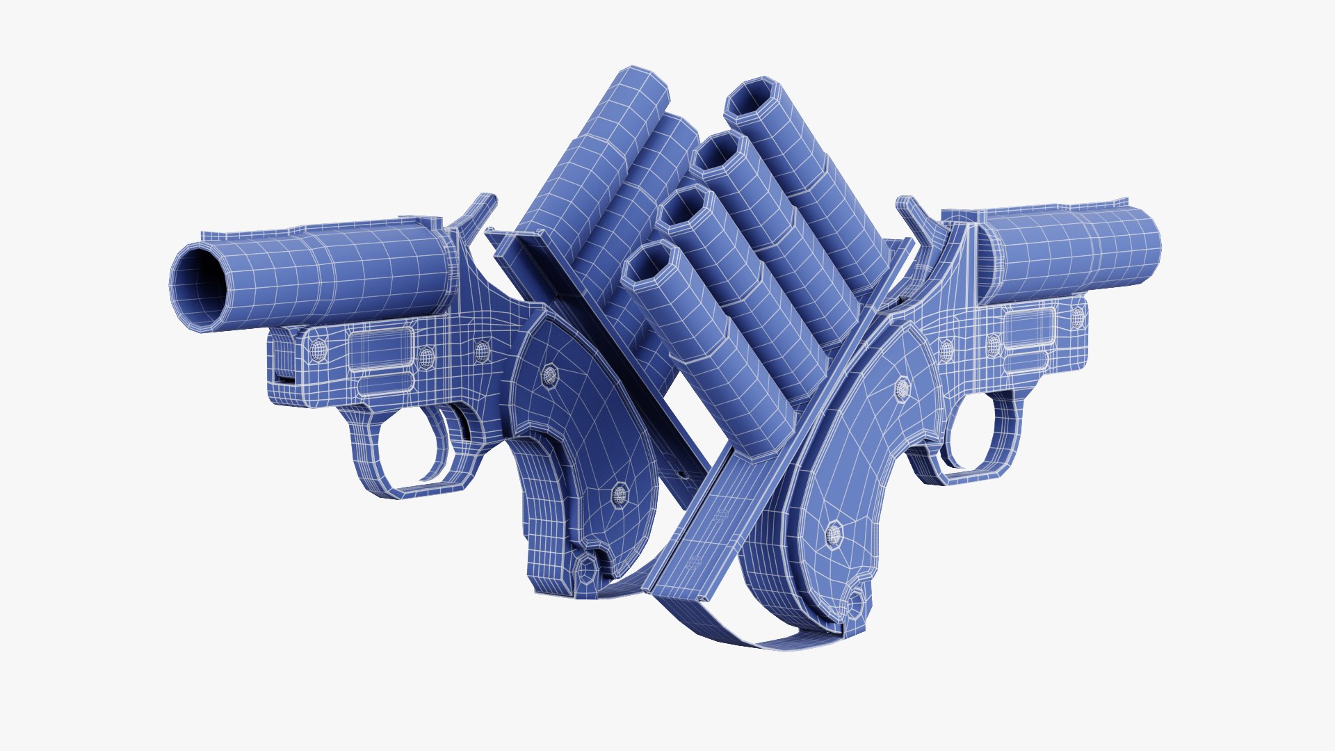 Flare Gun With Launcher Model - TurboSquid 2376910