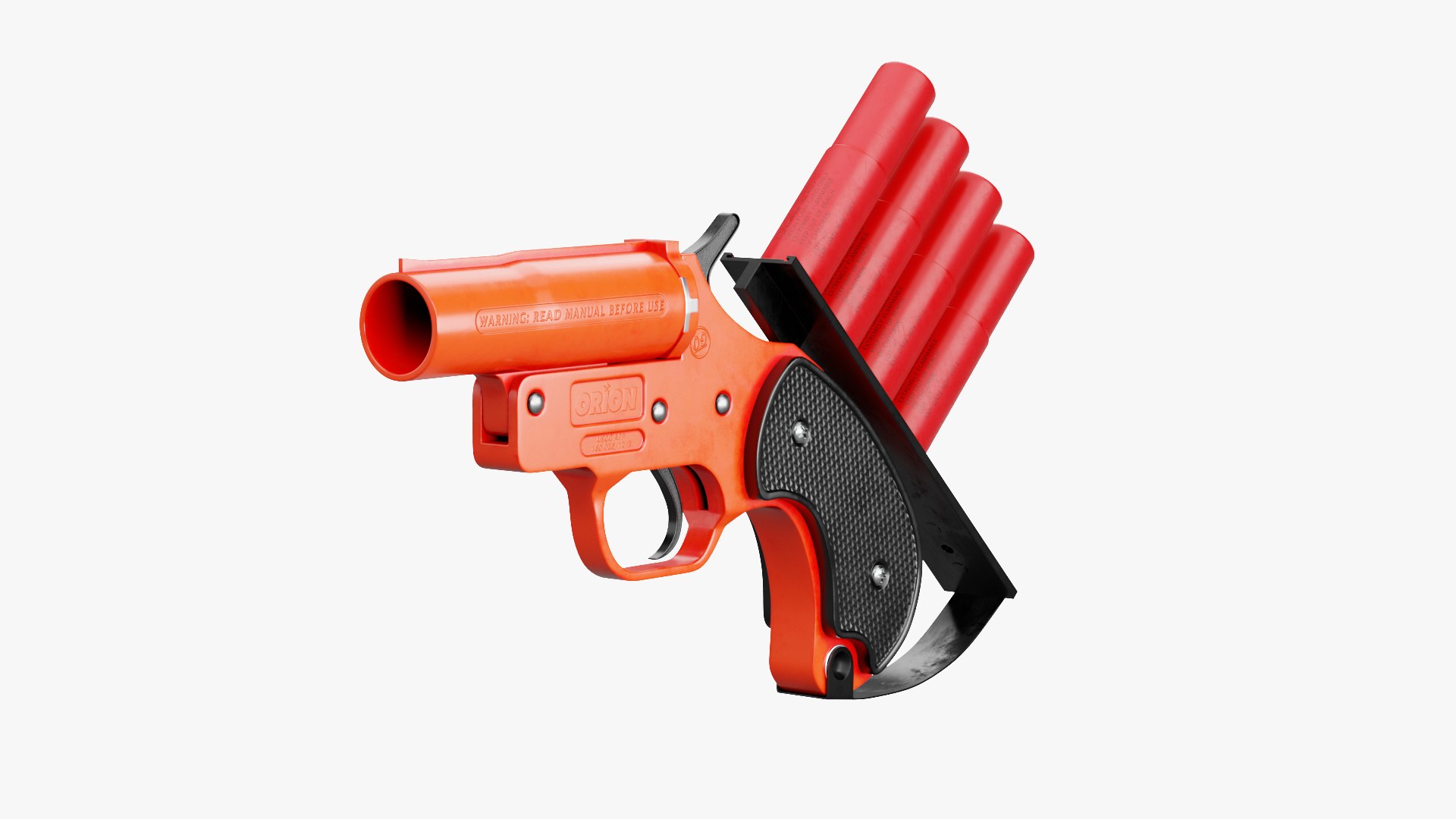 Flare Gun With Launcher Model - TurboSquid 2376910