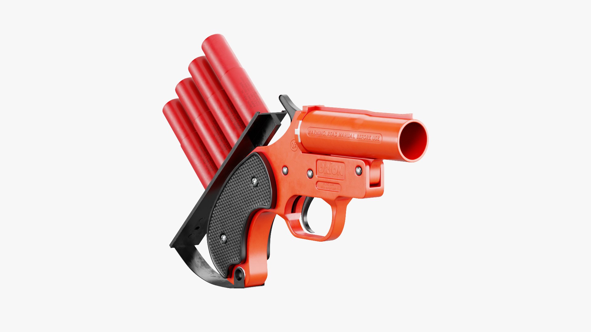 Flare Gun With Launcher Model - TurboSquid 2376910
