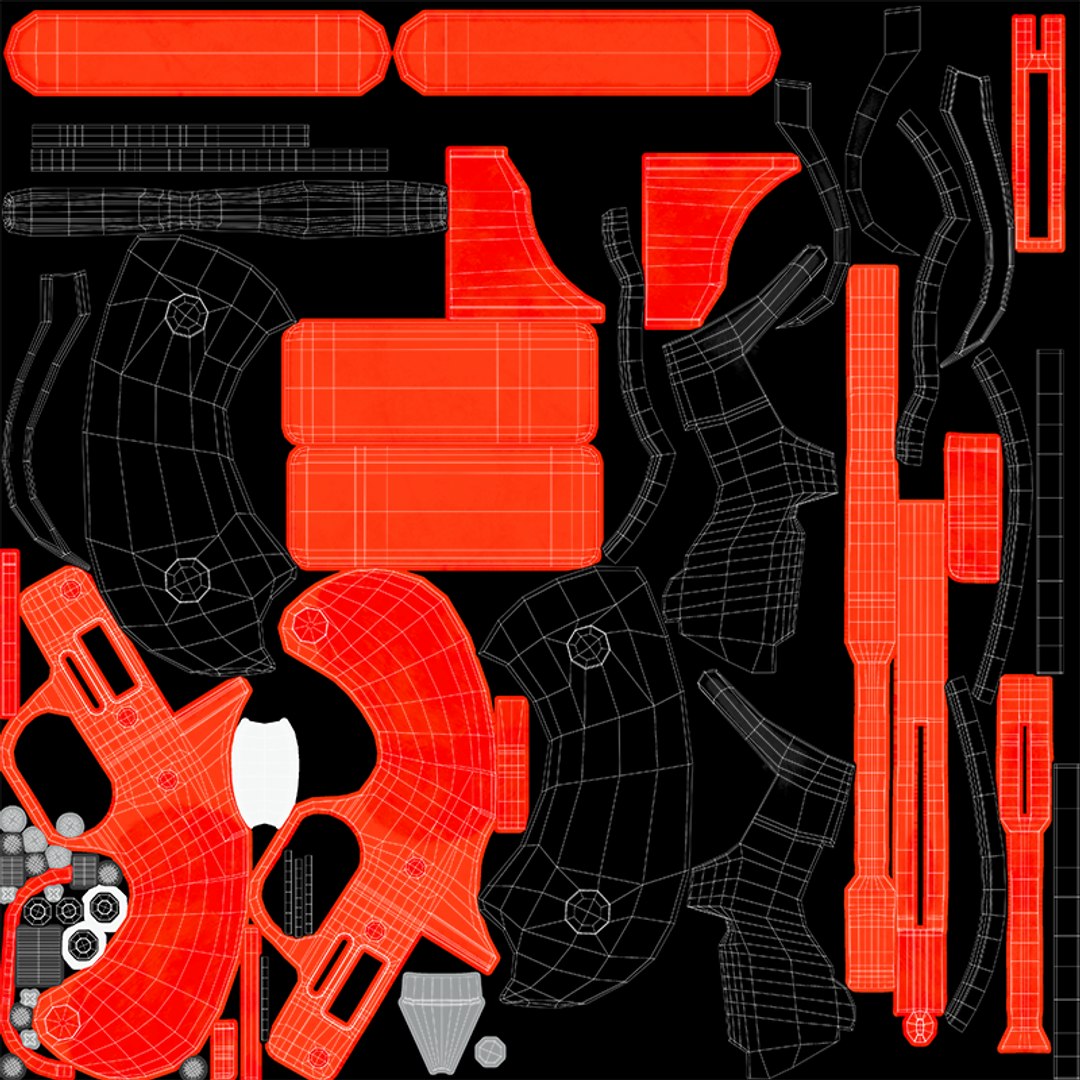 Flare Gun With Launcher Model - TurboSquid 2376910