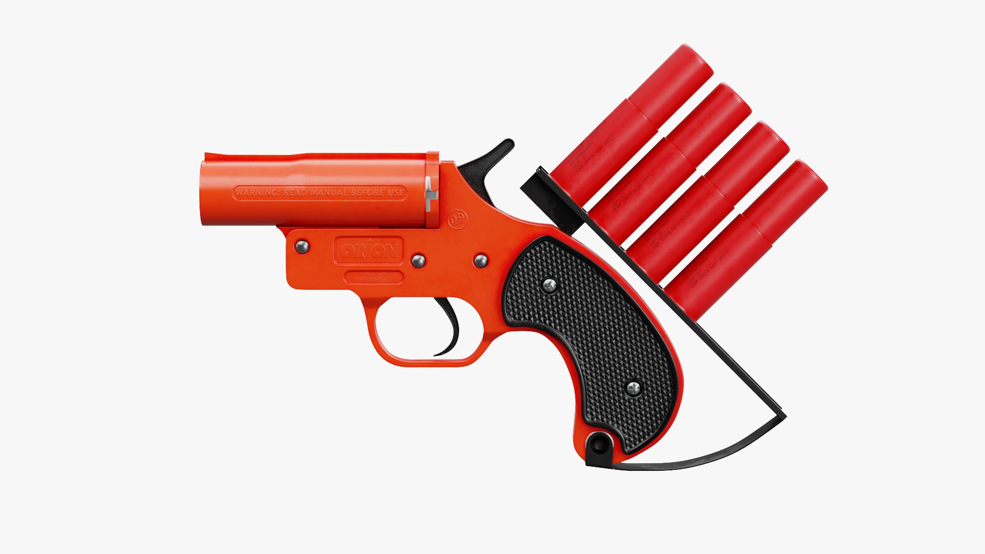 Flare Gun With Launcher Model - TurboSquid 2376910