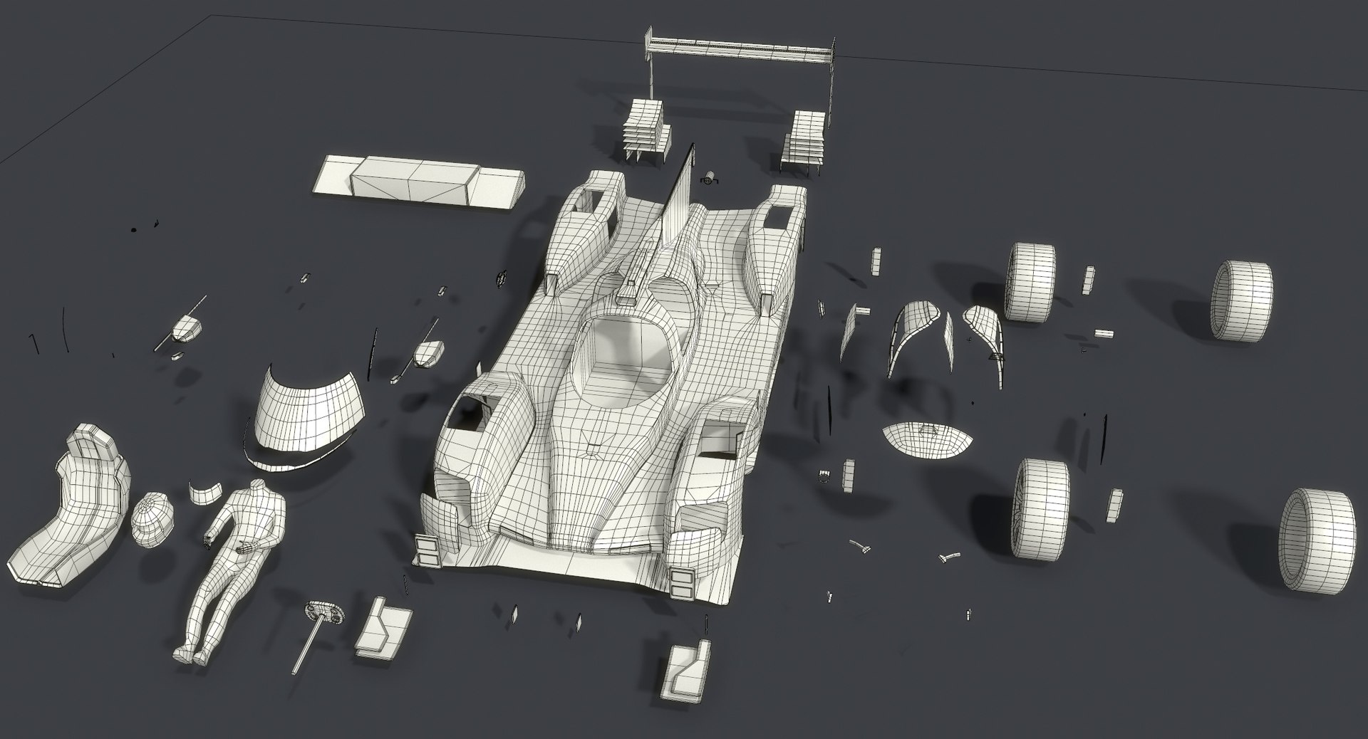 Dallara P217 Cetilar Racing WEC LMP2 Season 2019 2020 3D - TurboSquid ...