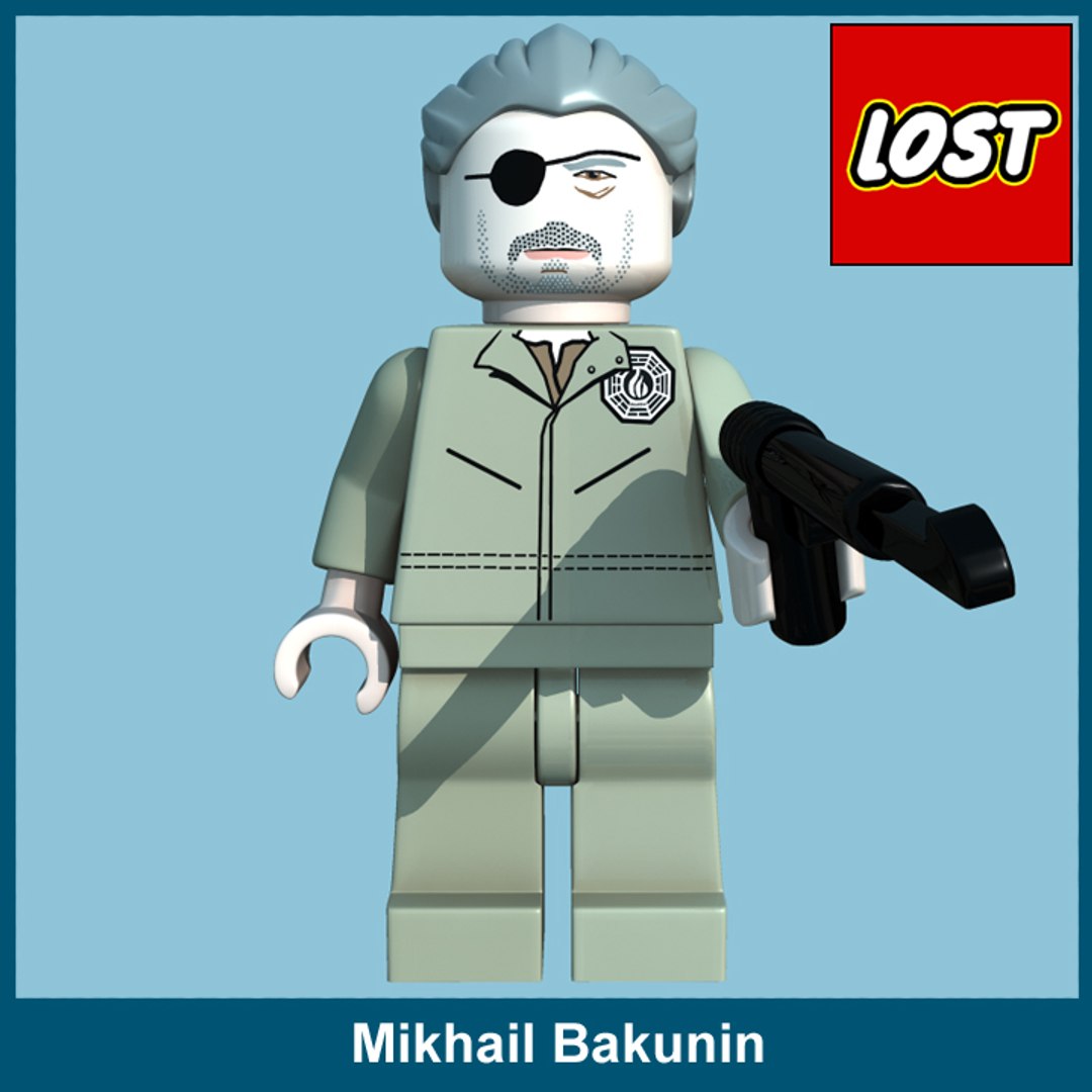 3d model of lego lost minifigure character pack
