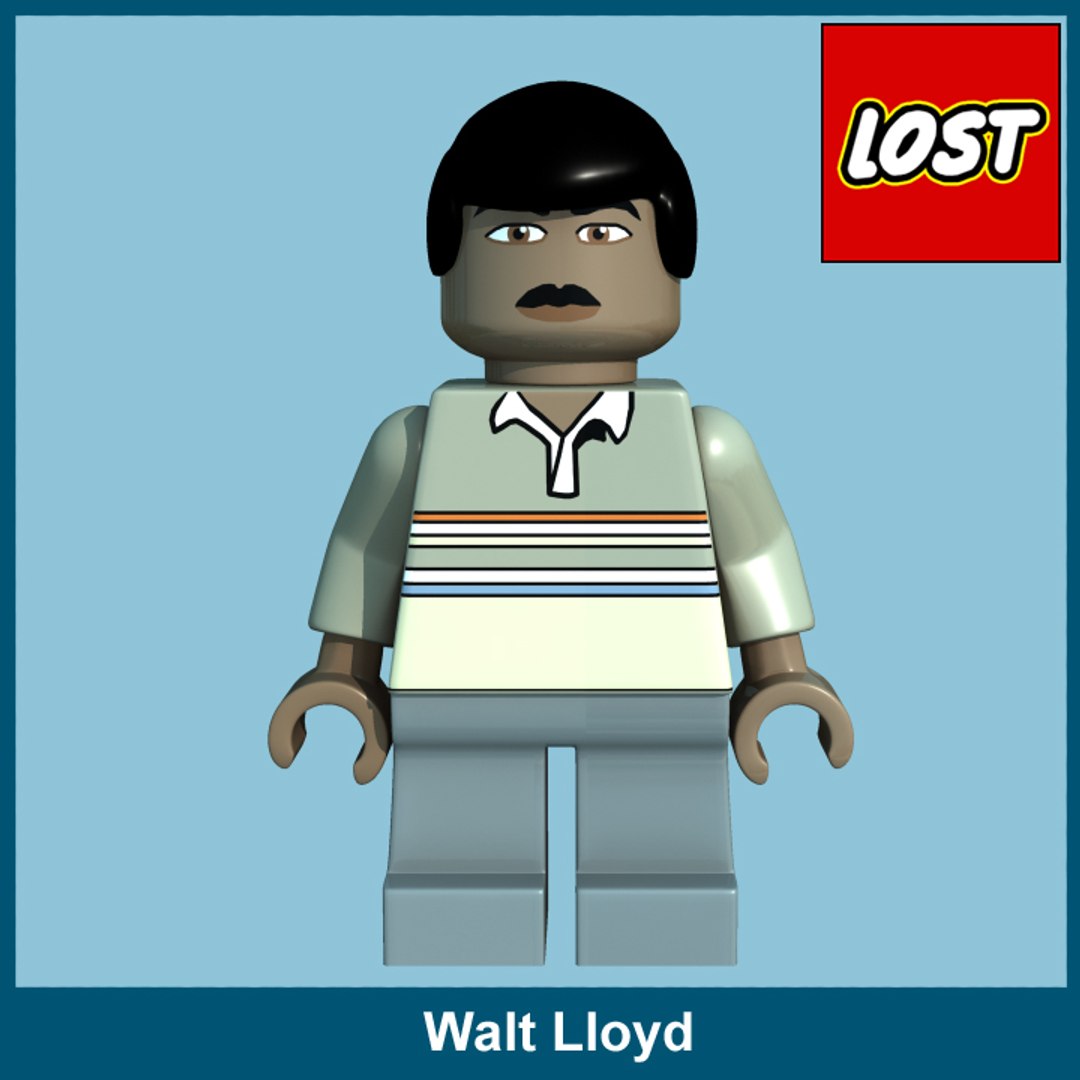 3d model of lego lost minifigure character pack