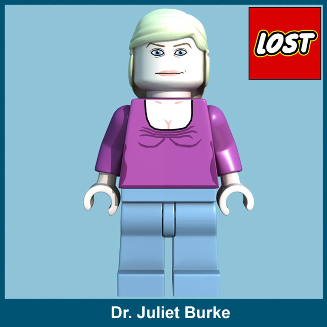 3d model of lego lost minifigure character pack