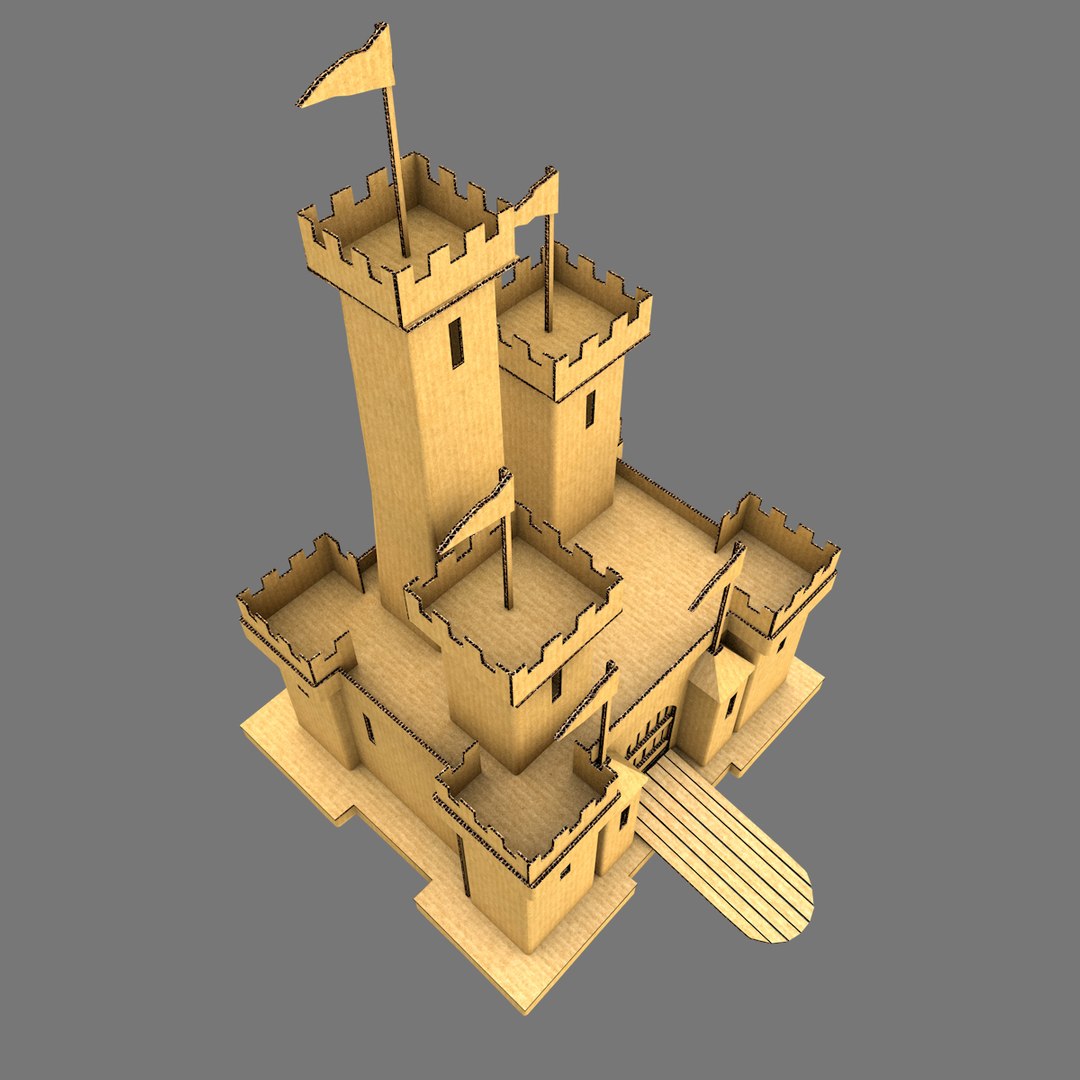 cardboard castle dxf