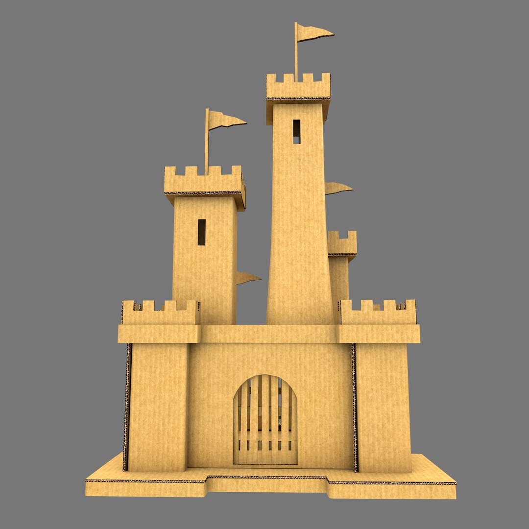 cardboard castle dxf