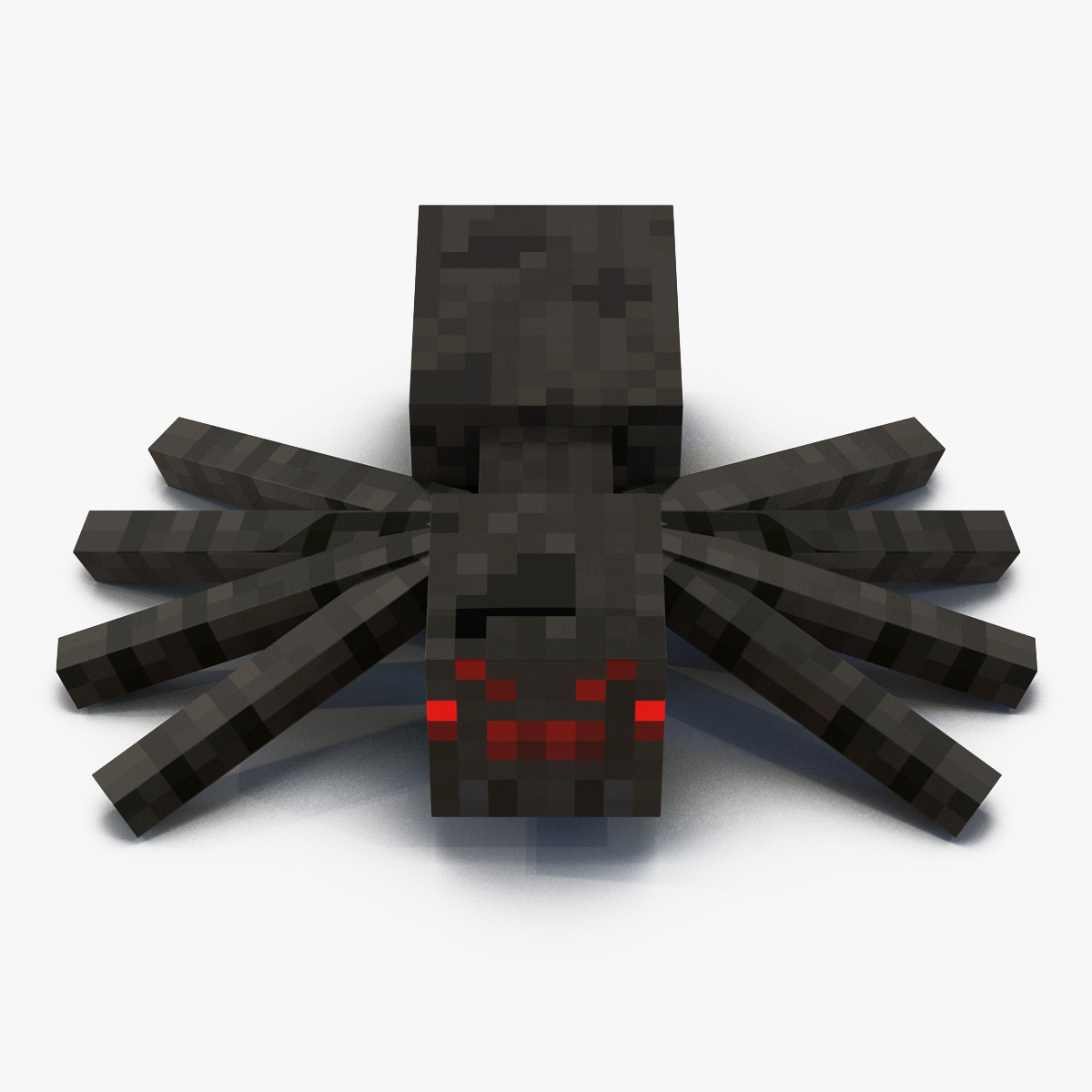 modelo 3d Spider de Minecraft aparejado para Cinema 4D - TurboSquid 1503504