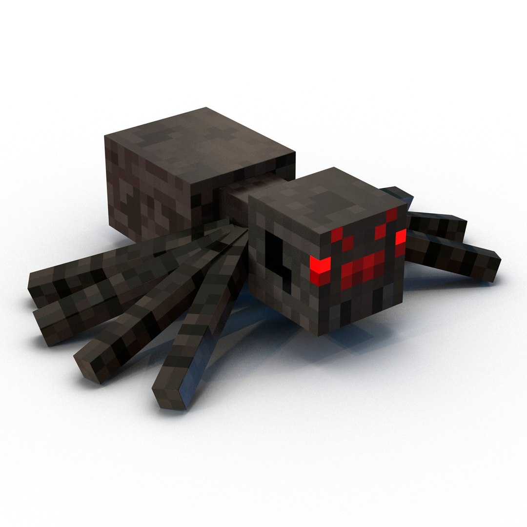Minecraft Spider Rigged 3D Model - TurboSquid 1503504