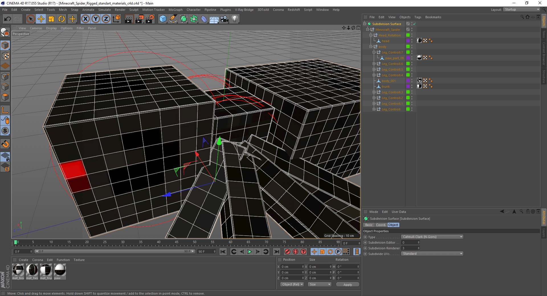 Minecraft Spider Rigged 3D Model - TurboSquid 1503504