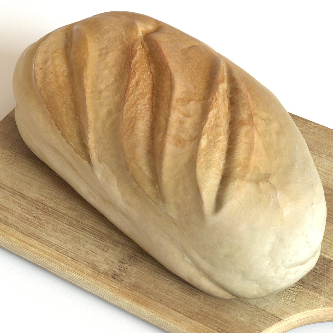 3d Model Bread Food