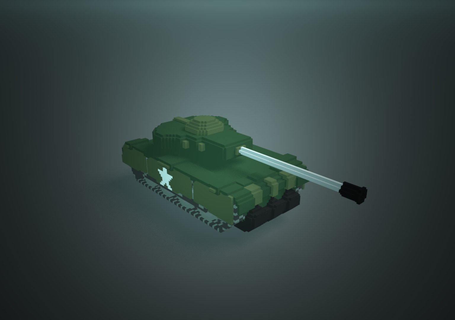 War Tank Voxel Low-poly 3D Model - TurboSquid 1262113