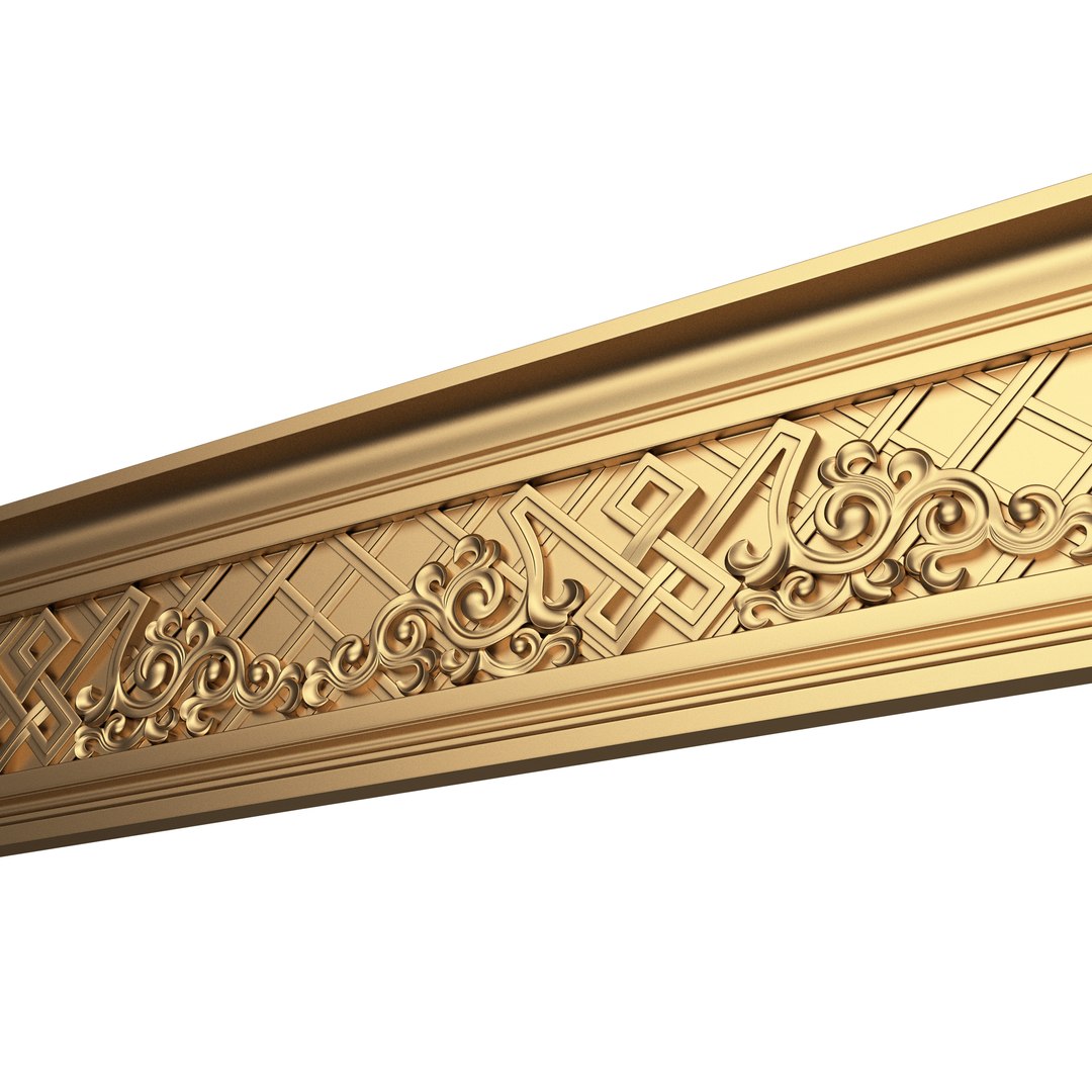 3D Cornice Decoration Molding 015 - TurboSquid 2157268