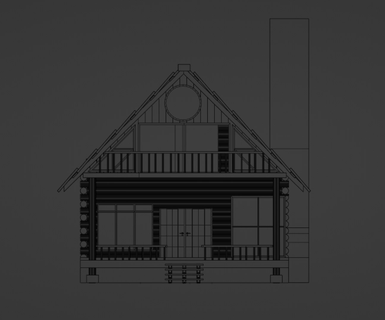 Log Cabin Collection 3D model - TurboSquid 2054226