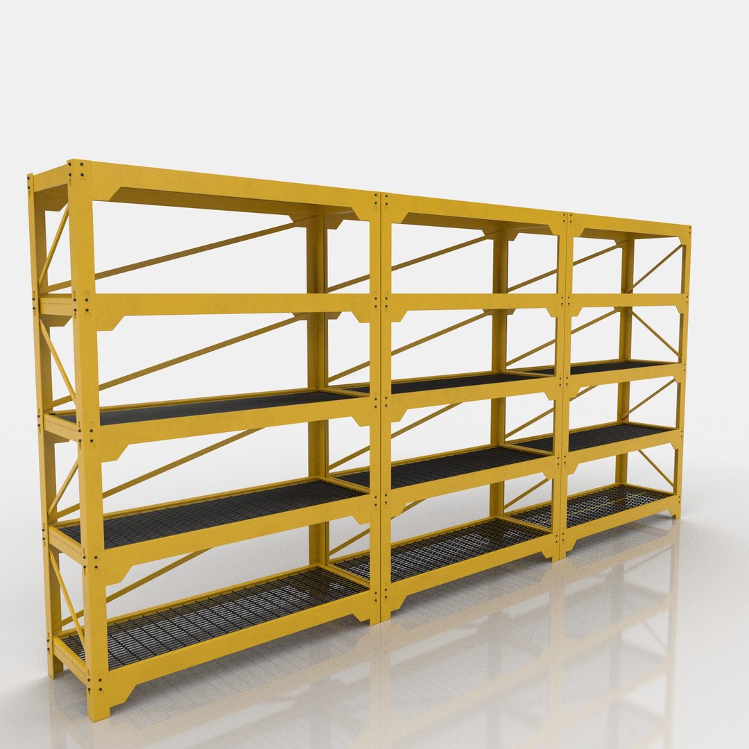 Storage Shelving 3D Model - TurboSquid 2402999