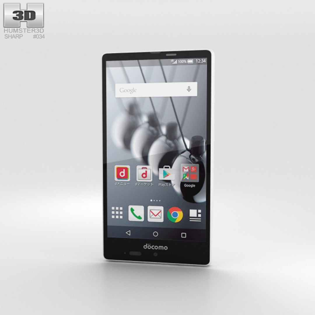 Sharp Sh-04g Aquos 3D - TurboSquid 1194732