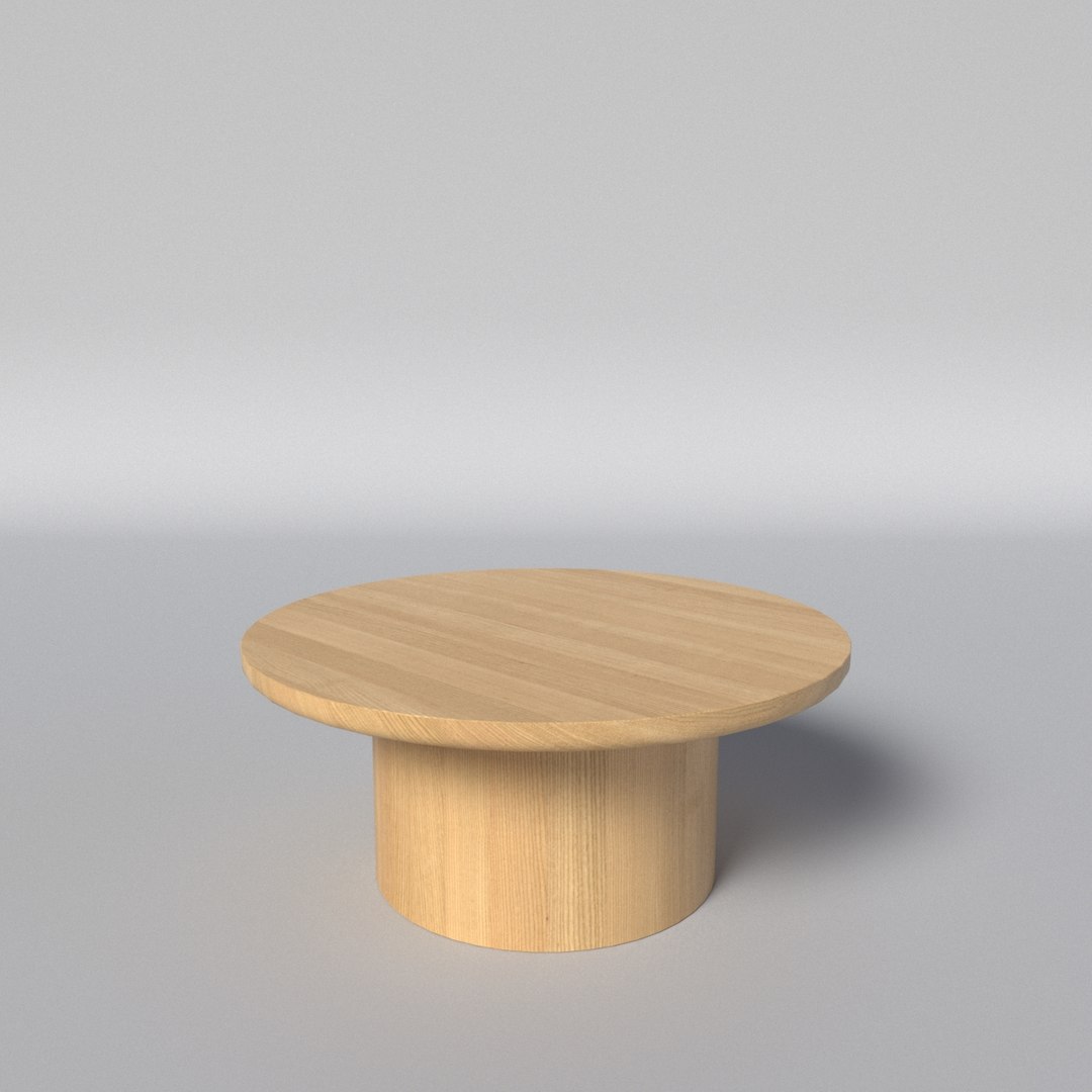 3D realistic coffe table oak model - TurboSquid 1564024