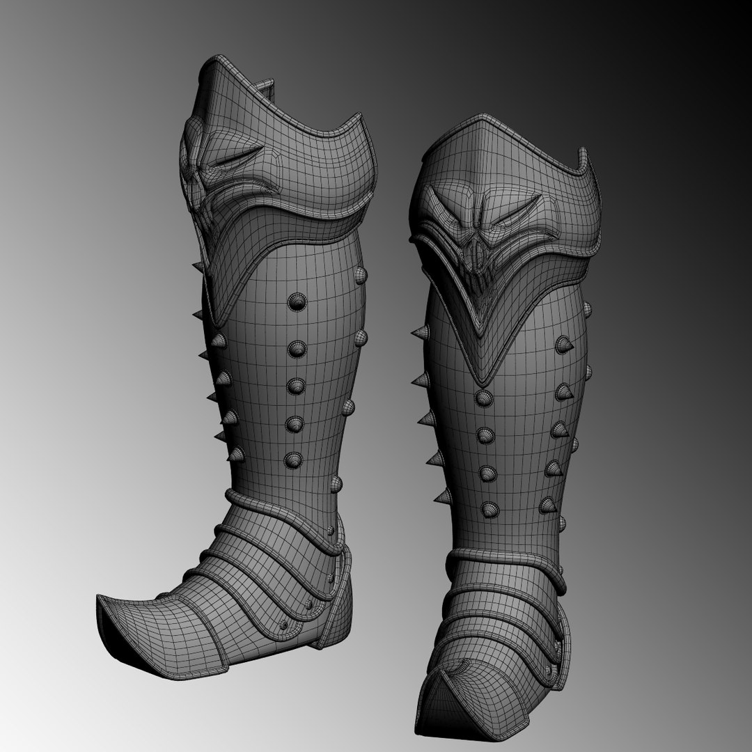 Jackboot Boot Fantasy 3d Model