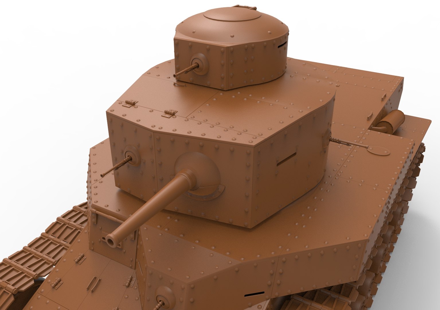 Soviet T-24 3D Model - TurboSquid 1395955